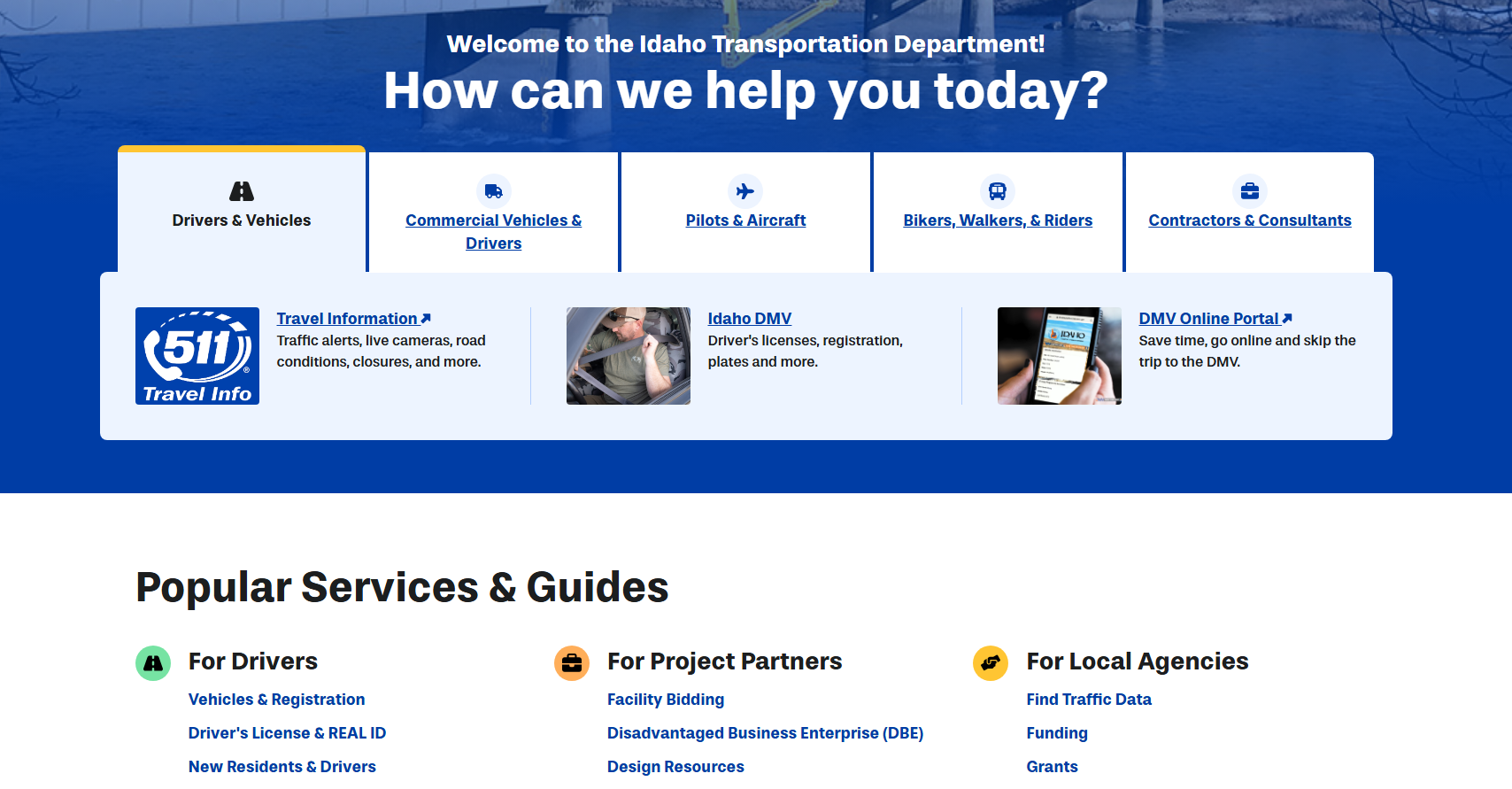 Welcome to the new ITD website | Idaho Transportation Department